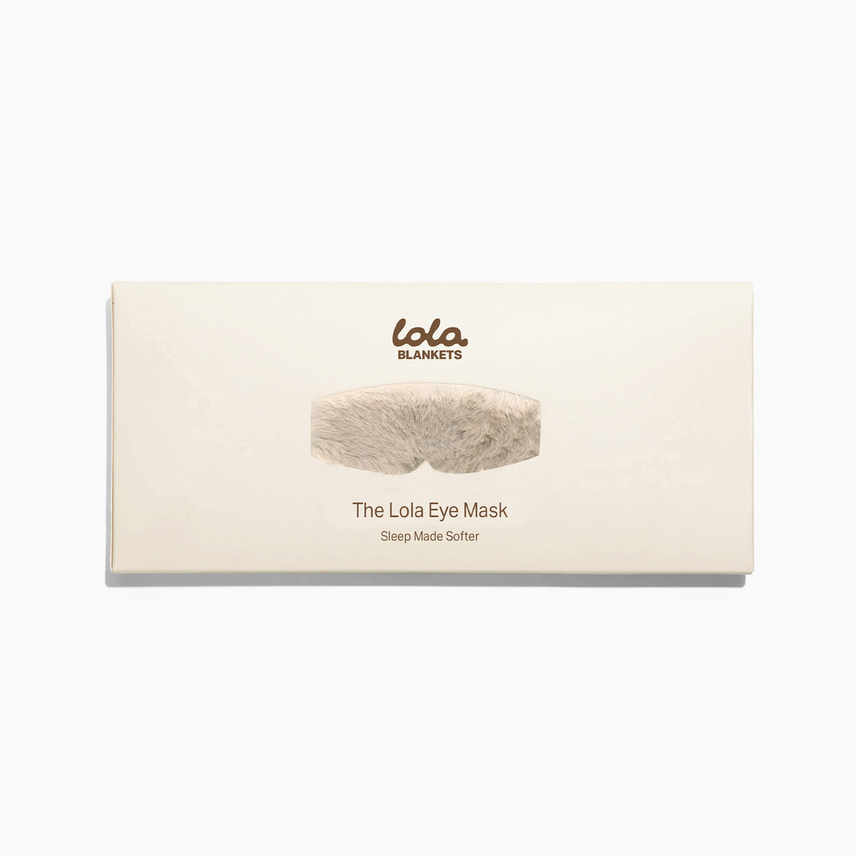 Toasted Almond | Tan Sleep Mask | Lola Blankets